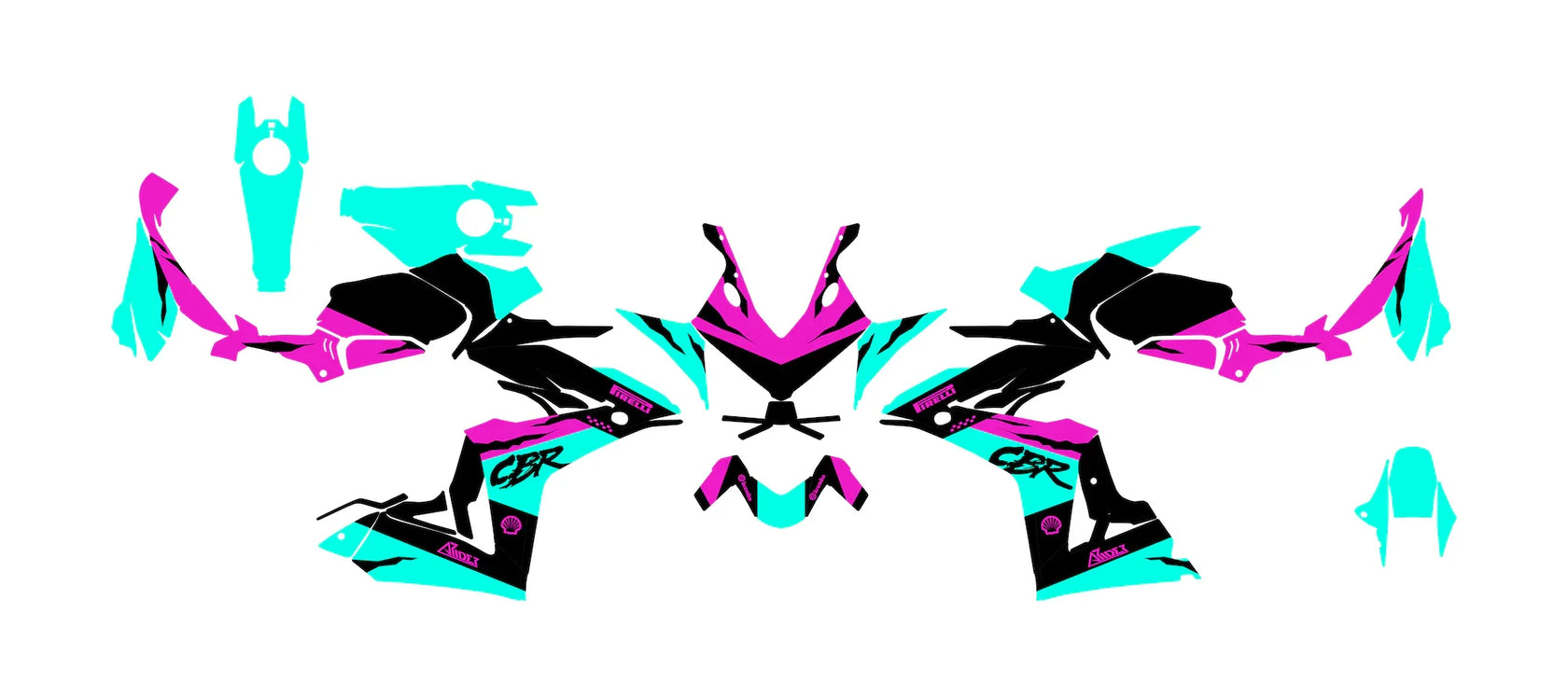 Graphics Kit suitable for Honda CBR 650 R - Past Edition – Arider