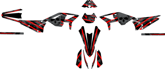 Graphics Kit suitable for Beta RR 125 LC | Skull Edition – Arider