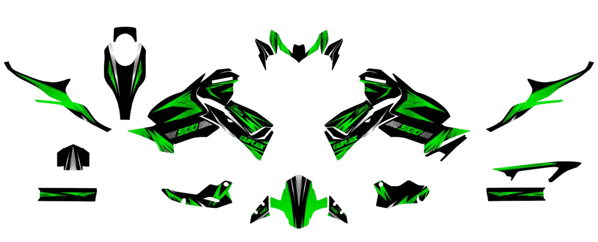 Graphics Kit suitable for Kawasaki Z900 - Duplex Edition – Arider