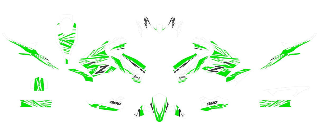 Graphics Kit suitable for Kawasaki Z900 - Vault Edition – Arider