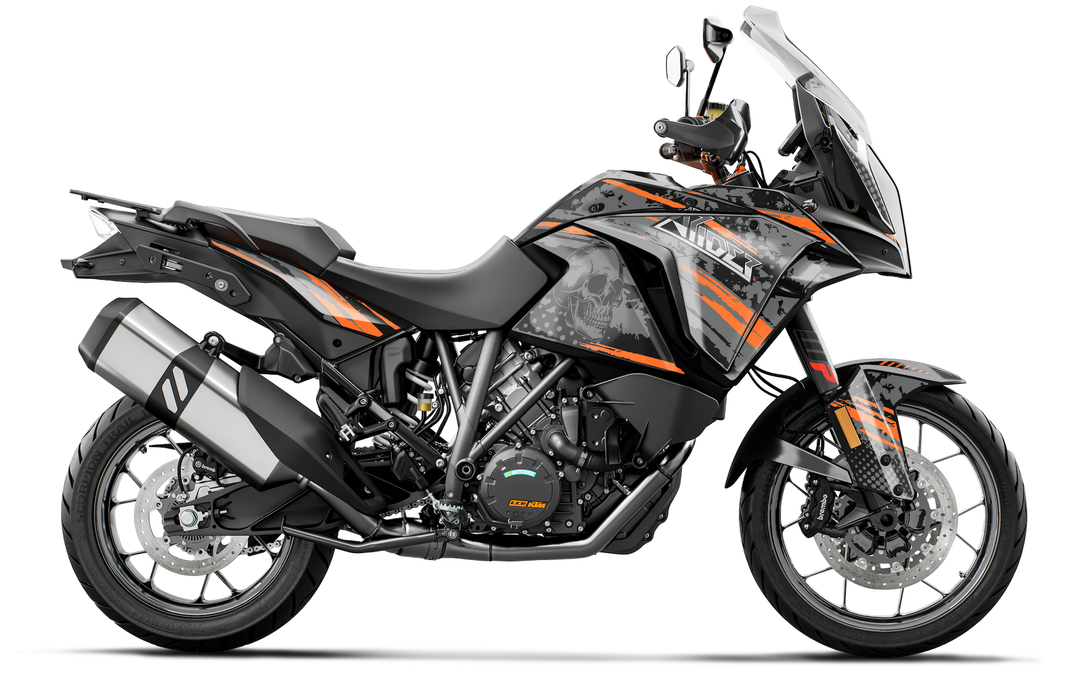 KTM 1290 Super Adventure S, R Graphics Kit - Skull Edition – arider-de