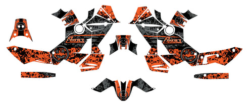 Graphics Kit suitable for KTM 950 / 990 Adventure - Smiley Edition – Arider