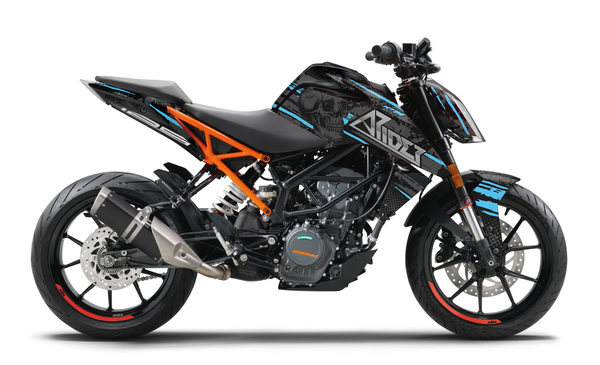 KTM Duke 125 Graphics Kit - Skull Edition – Arider
