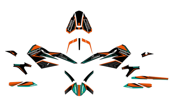 Graphics Kit suitable for KTM Duke 790 - Motorex Edition – Arider